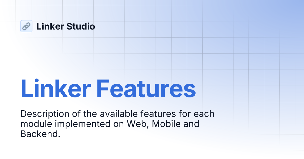 Linker Features | Linker Studio